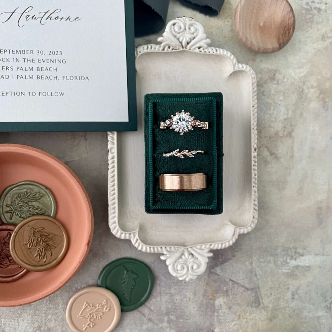 Terracotta Ring Dish – Champagne & Grit